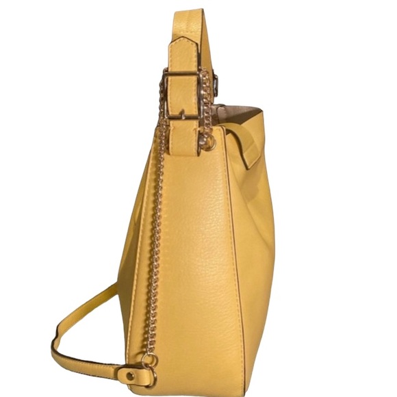 Zara | Bags | Zara Yellow Bucket Bag Yellow Faux Leather Tote Like New ...